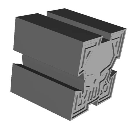 Geometry Dash Skull Icon 3 D Print File Etsy