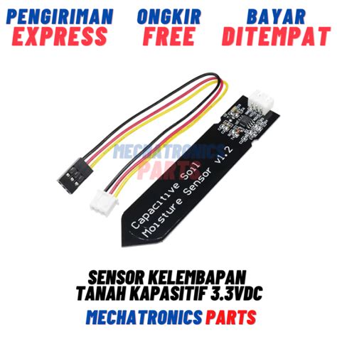 Sensor Kelembapan Tanah Kapasitif 33vdc Capasitive Soil Moisture Sensor Kelembapan Tanah Kapasitif 33vdc Capasitive Soil Moisture