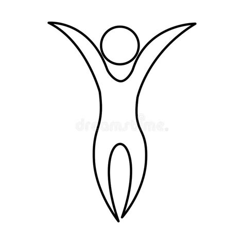Figura Humana Icono De La Silueta Ilustración Del Vector Ilustración