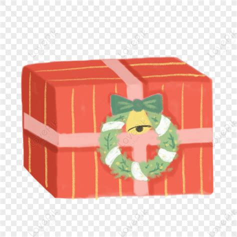 선물 초가집 크리스마스 일러스트 빨간색 포장 상자 그림 그리 기잔디스타일 Png 일러스트 무료 다운로드 Lovepik