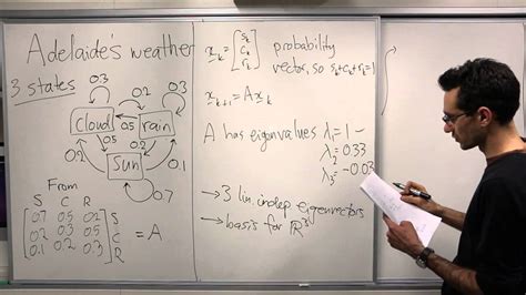 Adelaide Weather Markov Chain Example Youtube