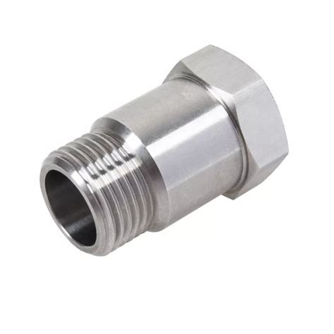 Generico Extensor Sensor De Oxígeno M18x15 Acero Inoxidable