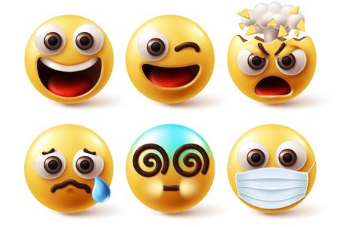 Premium Vector Emoji Characters Face Vector Set Emojis Emoticon Icon