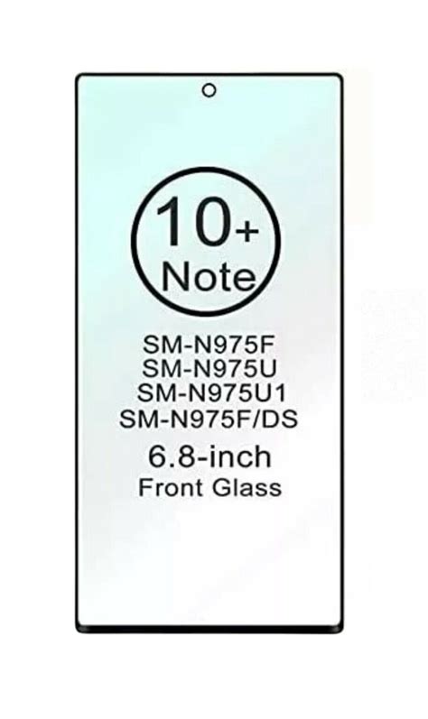 Front Screen Glass Replacement Part for Samsung Galaxy Note10+ SM-975U ...
