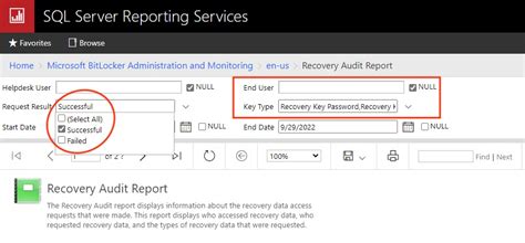 Query Mbam To Display The Bitlocker Recovery Report Learn [solve It]