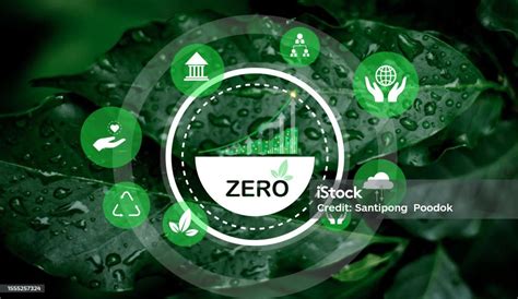 순 제로 및 탄소 중립 Conceptnet 숲이 있는 거품의 제로 텍스트 순 제로 온실 가스 배출 목표 녹색 배경에 기후 중립 장기 전략 탄소 중립 녹색에 대한 스톡 사진
