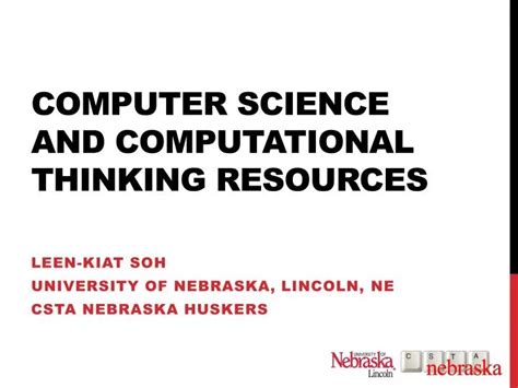 PPT Computer Science And Computational Thinking Resources PowerPoint