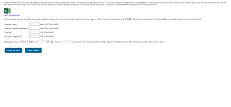 Open Spreadsheet Chegg