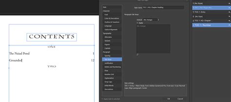 Toc Formatting Two Line Toc Entries And The Space Between Title And