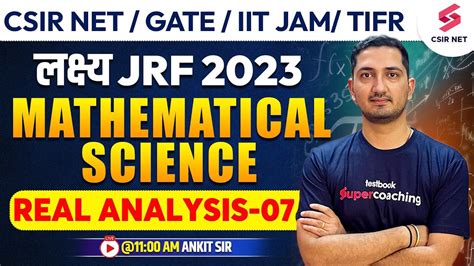 CSIR NET Dec GATE Mathematical Science Real Analysis Set IIT JAM Ankit