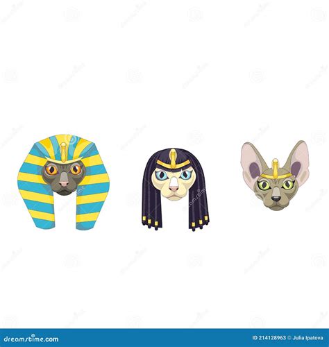 Sphynx Cat In Nemes Pattern Seamless Cat Pharaoh Background Ancient
