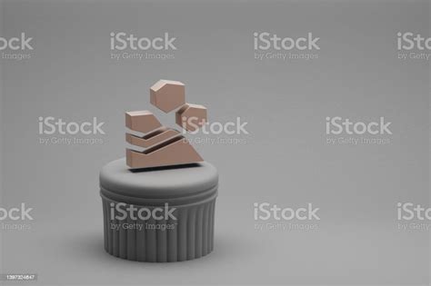 아름다운 추상적 인 삽화 기둥과 멋진 배경에 산사태 기호 아이콘 3d 렌더링 그림 디자인의 배경 패턴 0명에 대한 스톡 사진 및