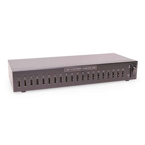 USB Charging Hub 20 Port Hi Power 2 4A USB Charger Hub Coolgear