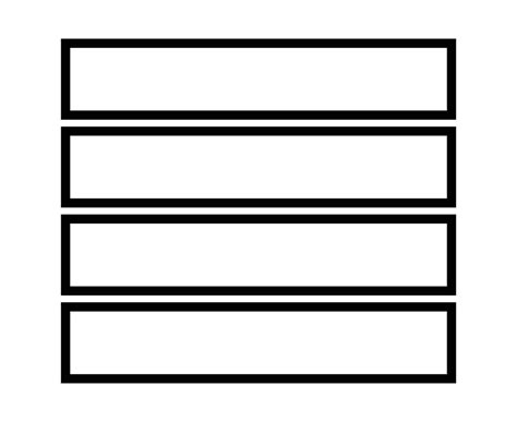 Rectangle Geometric Shape Outline Collection Symbol Element Graphic