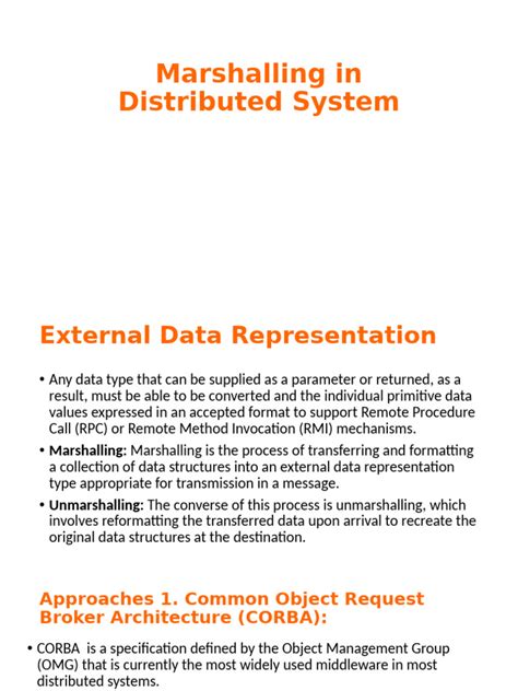 Distributed Systems Data Marshalling Pdf Common Object Request