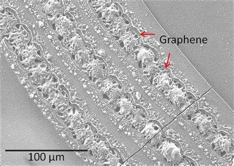 Sem Image Of Graphene Grown On Sic Ah Download Scientific Diagram