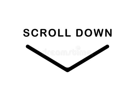 Scroll Down Icon Shape Scrolling Mouse Symbol For Web Or App Design