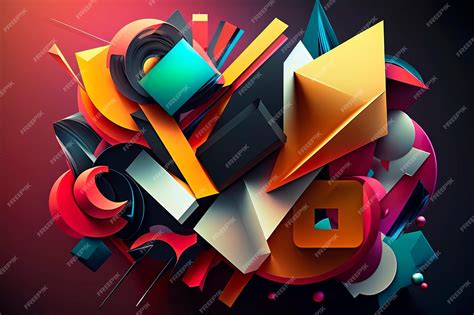 Premium Photo Geometric Overlapping Background Abstract Geometric