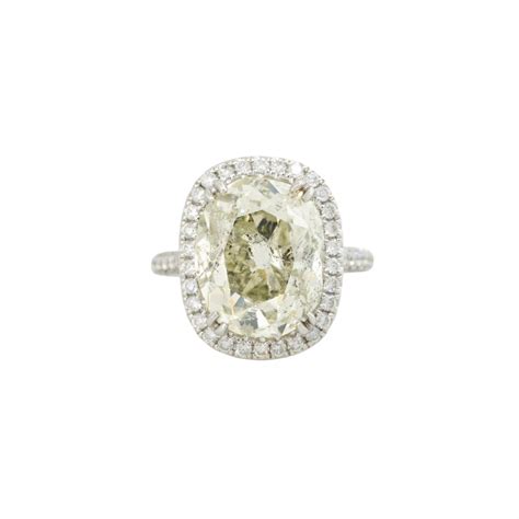 18k White Gold 11 59ctw Cushion Cut Diamond Engagement Ring