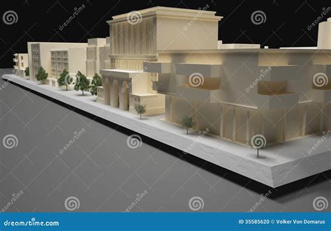 Architect Plan Model Stock Illustration Illustration Of Town 35585620