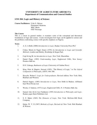 The Classical Steps Of Scientific Method