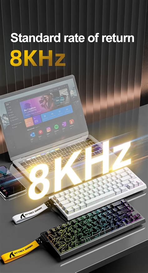 Silabor X Attack Shark X68he Manyetik Switch Klavye 0 125ms Ultra