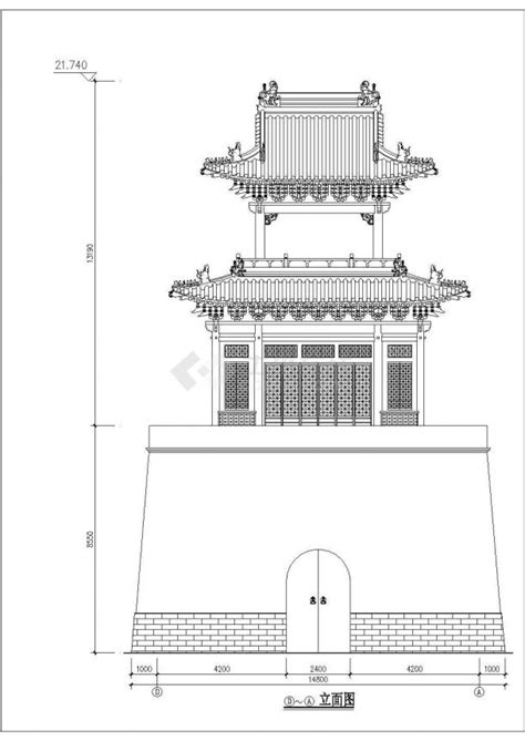 城墙施工图施工图效果图大山谷图库