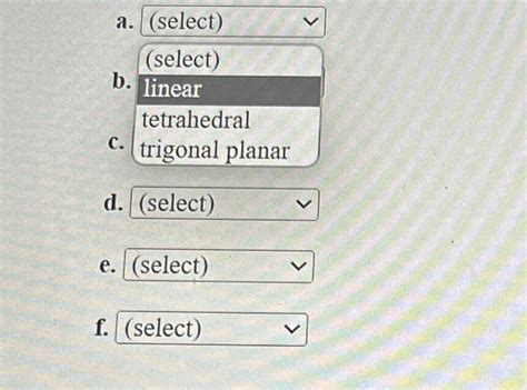 Solved Using The Principles Of Vsepr Theory You Can Predict
