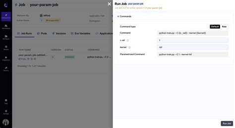 Parameterize A Job