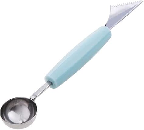 Amazon フルーツ用スプーン フルーツデコレーター スプーンを掘る 多機能 フルーツカッター ステンレ 飾り切りナイフ 野菜くり抜き
