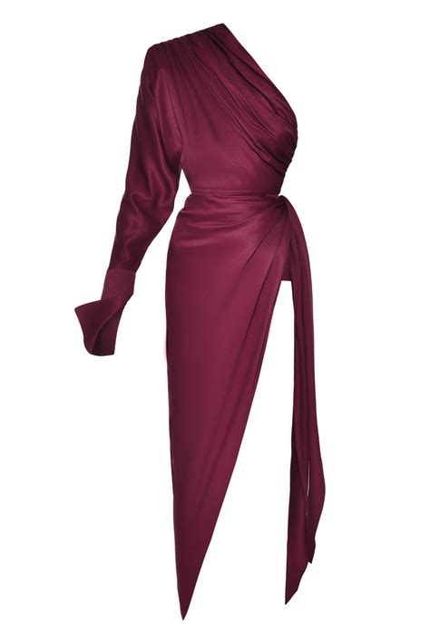 Asymmetric Side Wrap Dress Aleksandre Akhalkatsishvili