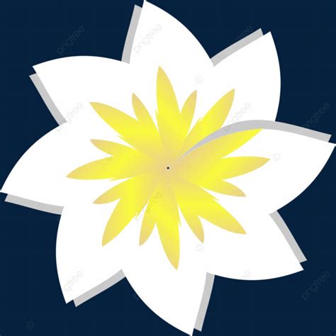 꽃 벡터 흰색 노란색 꽃 노란 꽃 노란색 Png 일러스트 및 벡터 에 대한 무료 다운로드 Pngtree