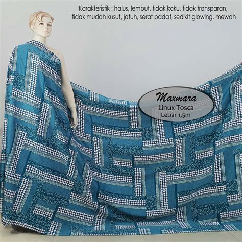 Jual KAIN MAXMARA MOTIF LINUX TOSCA Harga Per 0 5m Shopee Indonesia