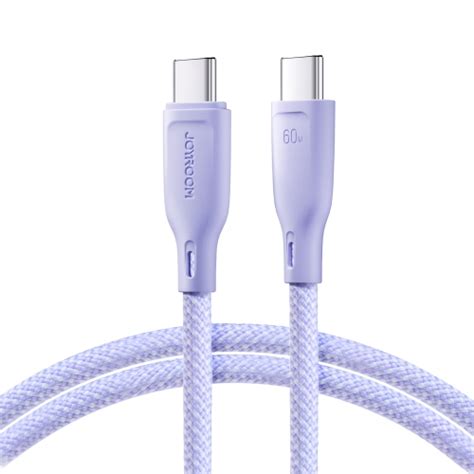 JOYROOM SA CC W USB C Type C To USB C Type C Fast Charge Data Cable Length M Purple