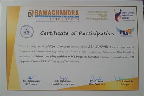 Pallipe Manusha On Linkedin Pcbdesign Fabrication Workshop Iete