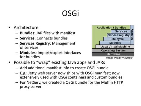 Osgi Summary Ppt