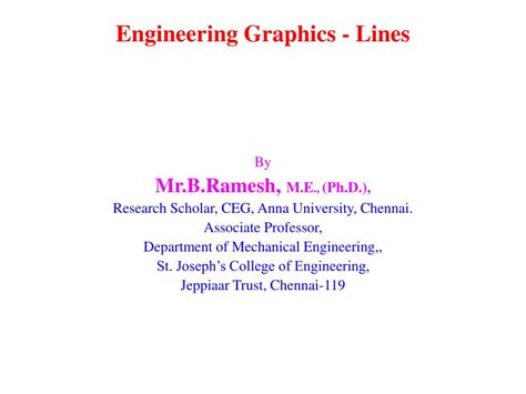 Ppt Engineering Graphics Lines Powerpoint Presentation Free Download Id4506459