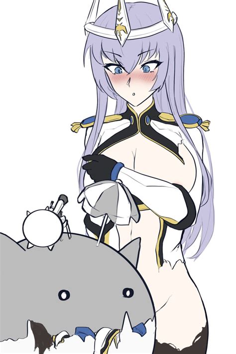 Rule 34 1girls Belly Belly Button Blank Eyes Blue Eyes Blue Hair
