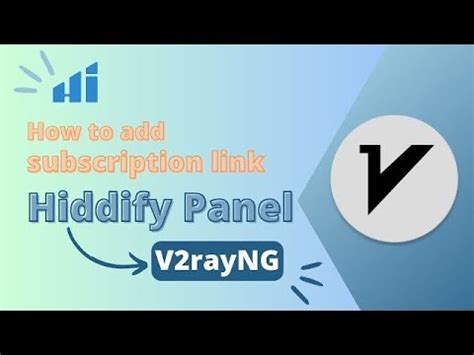 How To Add Subscription Link On Hiddify Panel To V RayNG App YouTube