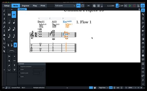 Dorico 3 3 1 And 3 5 Guitar Notation Scoring Notes