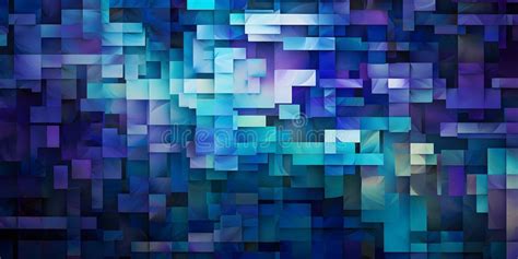 An Abstract Pattern Of Overlapping Rectangles In Shades O Three Generative Ai Stock Illustration