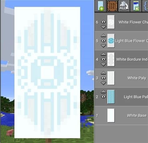 Minecraft Winter Banner Minecraft Water Fall Water Fall Pattern