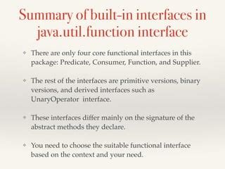 Java 8 Lambda Built-in Functional Interfaces | PDF | Programming Languages | Computing