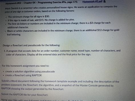 Solved Homework 02 Chapter 04 Programming Exercise