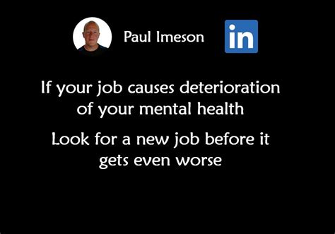 Paul Imeson On Linkedin Look After Your Mental Health Prevention Is Much Better Than Cure And…