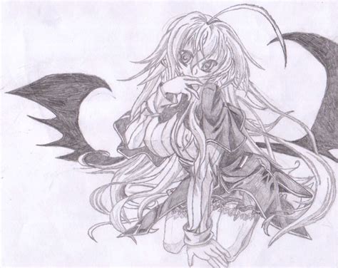How To Draw Rias Gremory From High School Dxd Printab