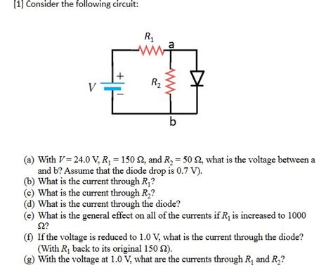 Solved Consider The Following Circuit Assume That Chegg