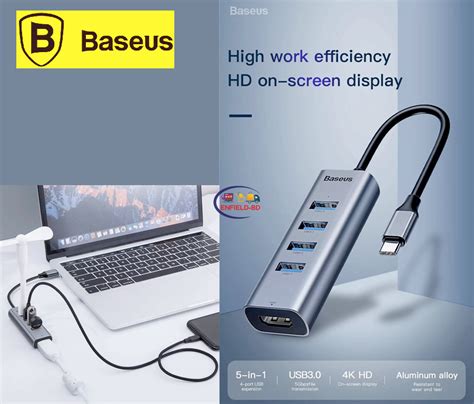 Baseus Enjoy Series Hub Type C To Hub With 3x USB 3 0