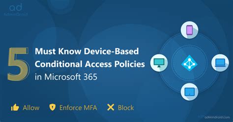5 must know device based conditional access policies in microsoft 365