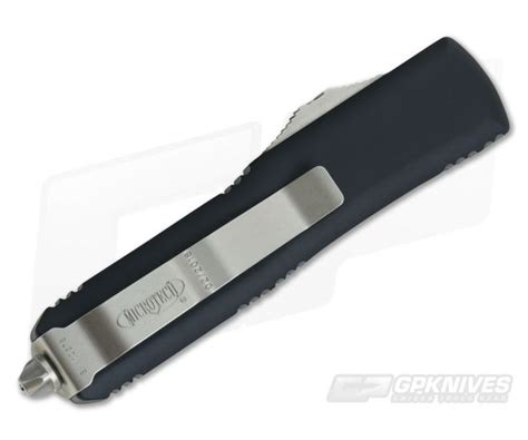 Microtechknifestore Microtech Utx 85 Black Serrated Double Edge Otf